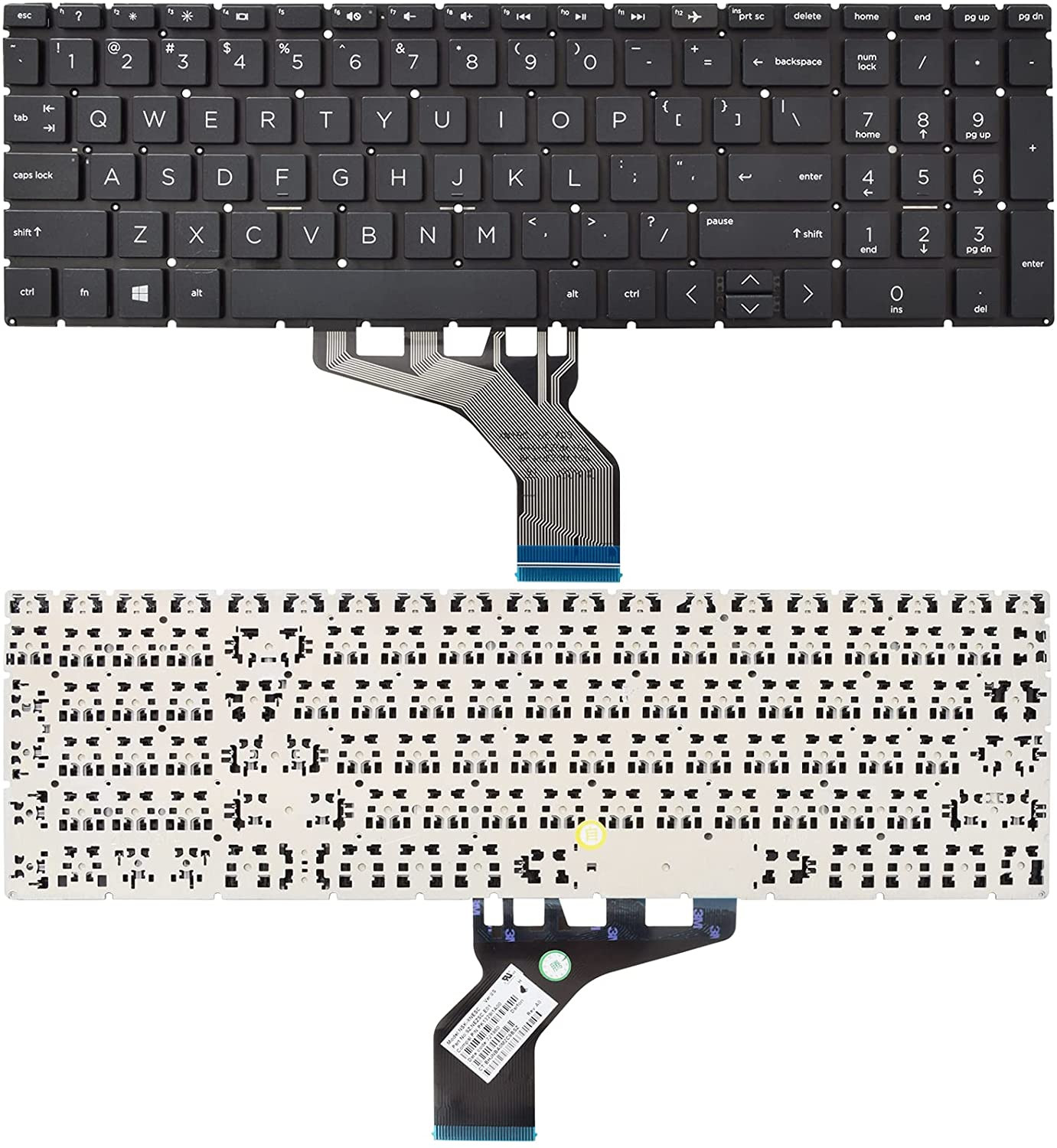 Keyboard HP 15-DW 15-DS 15-DY Black