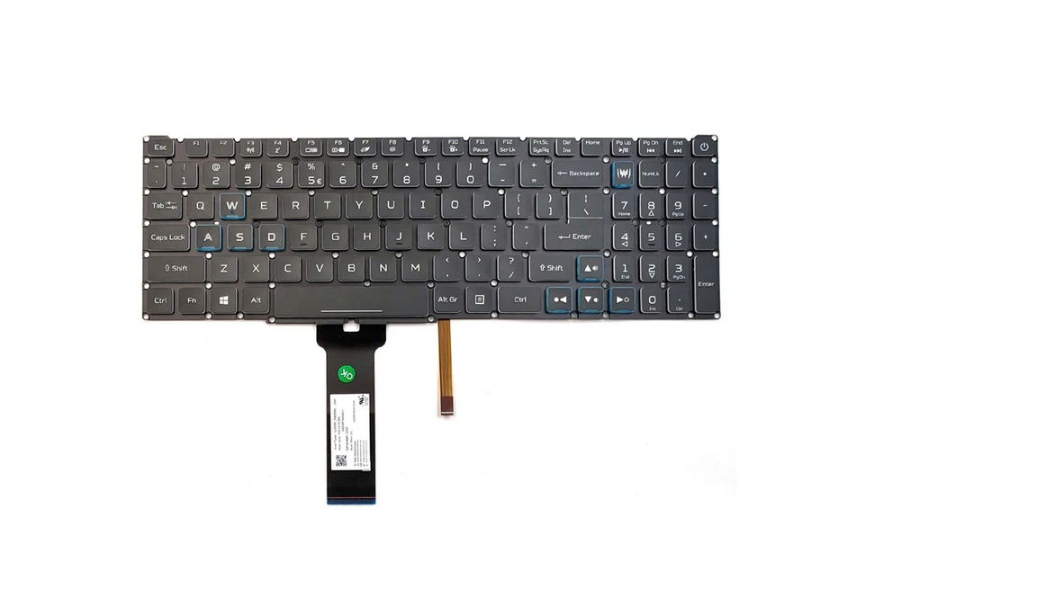 BLACK KEYBOARD ACER PREDATOR HELIOS PH315-55-70ZV US RGB BACKLIGHT